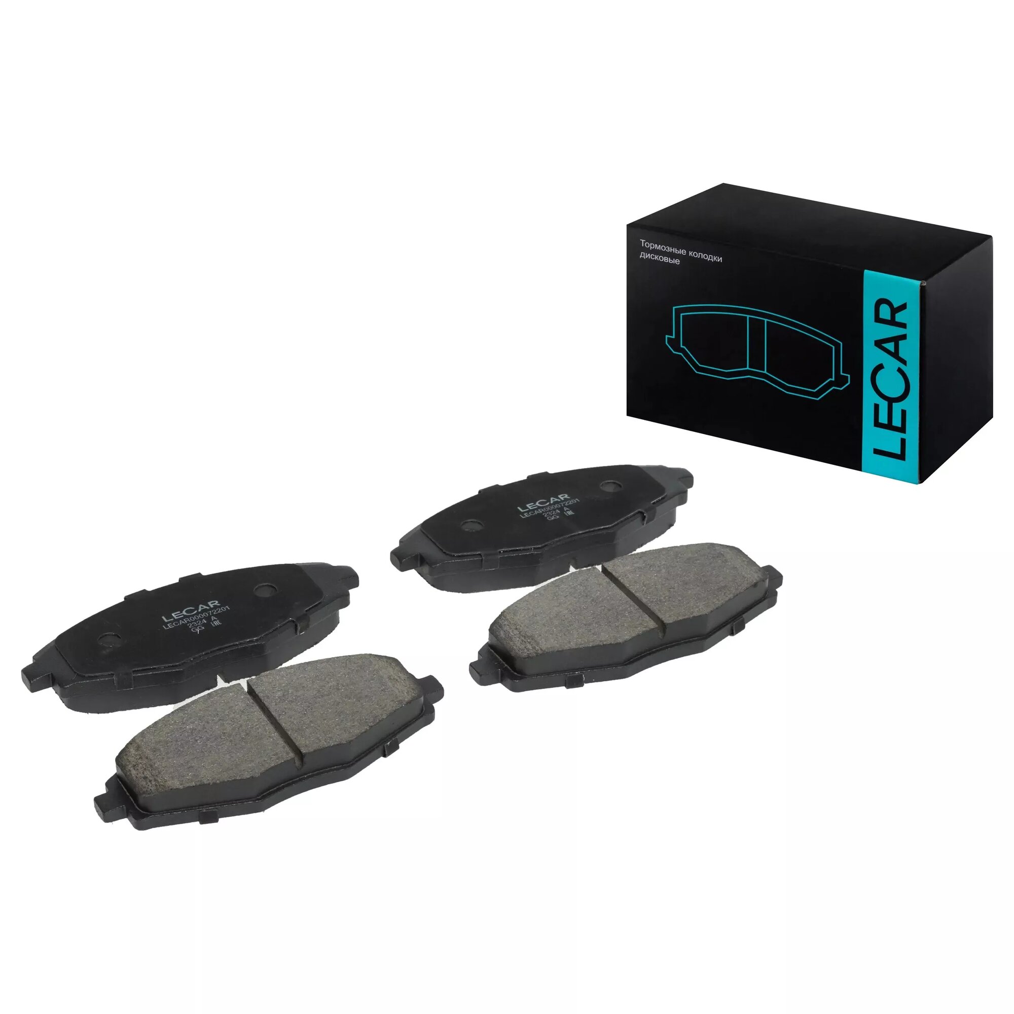 Колодки тормозные CHEVROLET Lanos, DAEWOO Lanos 97, Matiz 98 передние (LECAR)