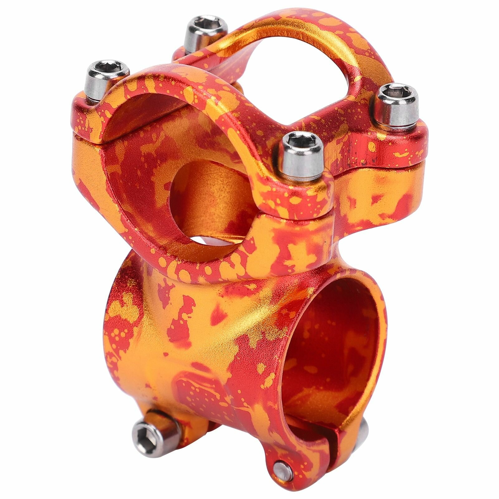 LUNJE Алюминиевый руль 31.8x35 мм красно-золотой