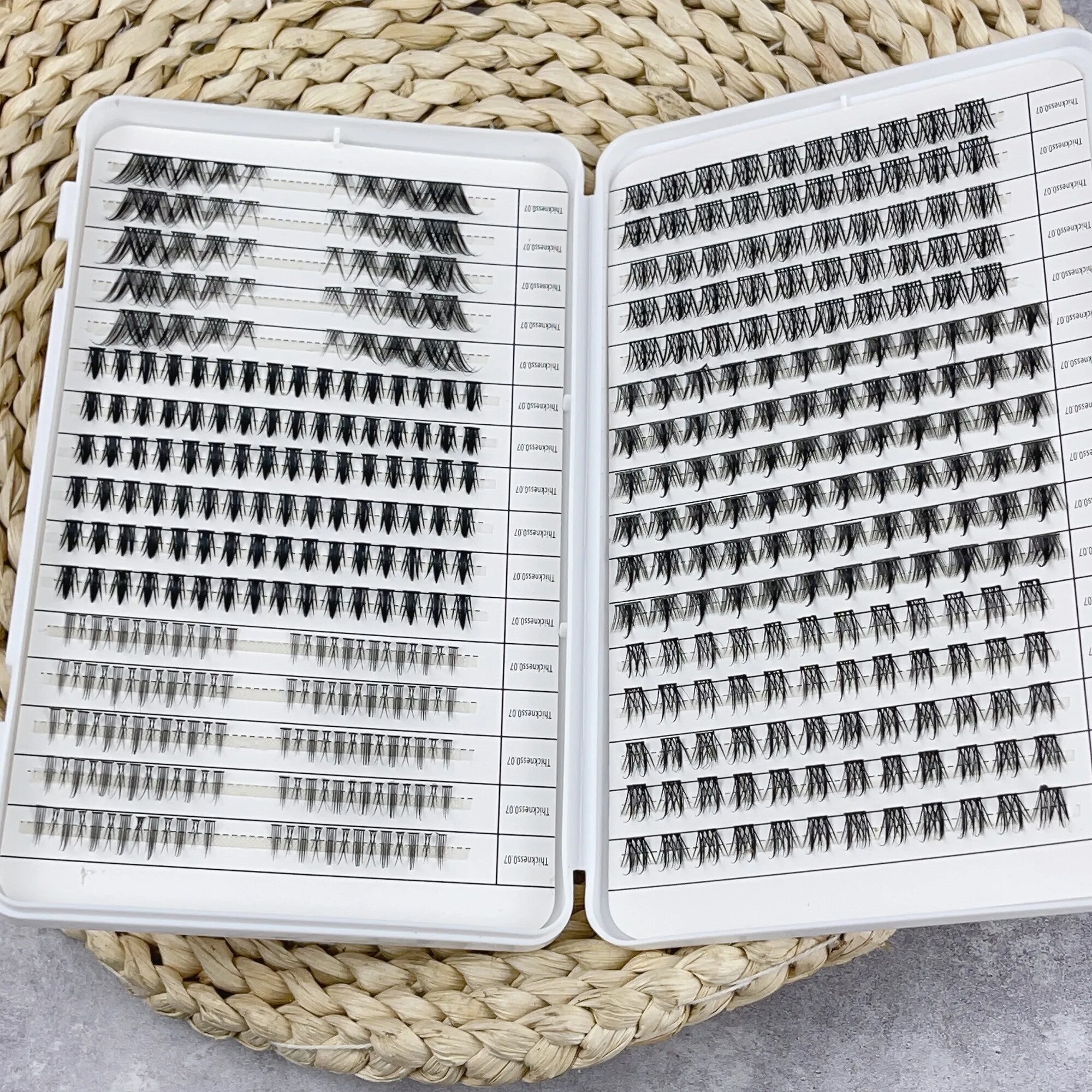 448 Шт, Смешанные Кукольные Ресницы, Большая Емкость - Комбинация Натурального Макияжа, Одиночные Ресницы