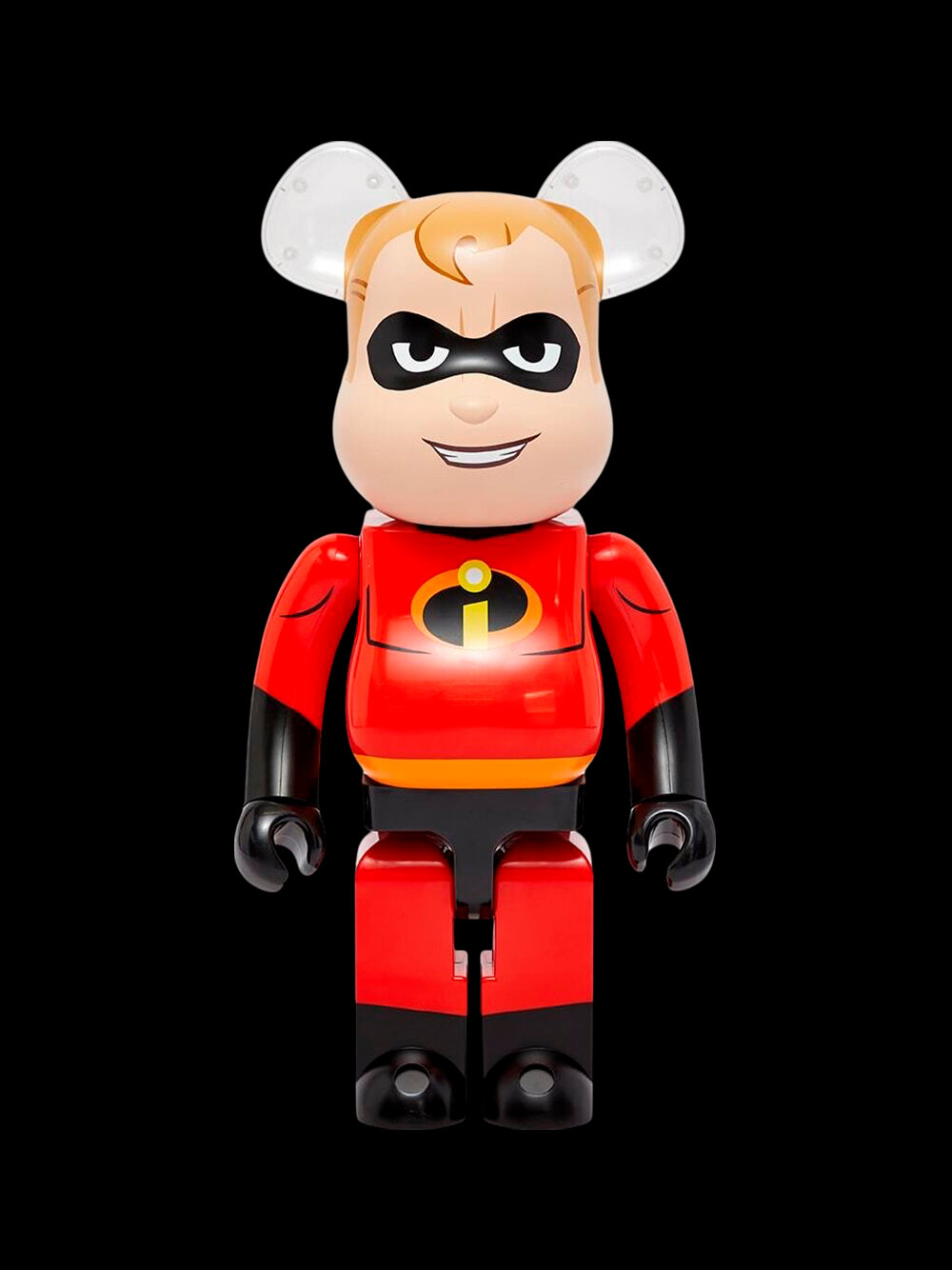 Коллекционная оригинальная фигура Bearbrick x Disney Mr. Incredible 1000% / 70 см высота / ABS пластик / Medicom Toy