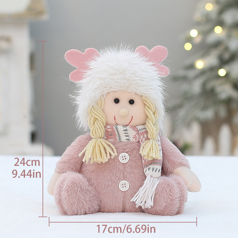 Игрушка декоративная JKLYMM, плюш, цвет розовый/белый/жёлтый