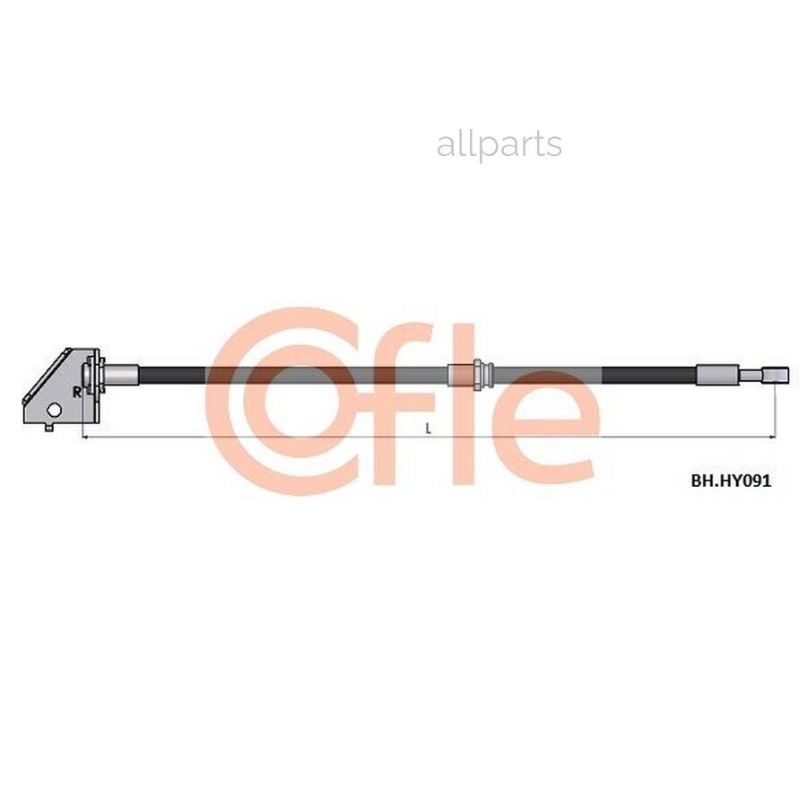 COFLE 92. BH. HY091 Шланг тормозной передн лев HYUNDAI Tucson 04- \ KIA Sportage 04-