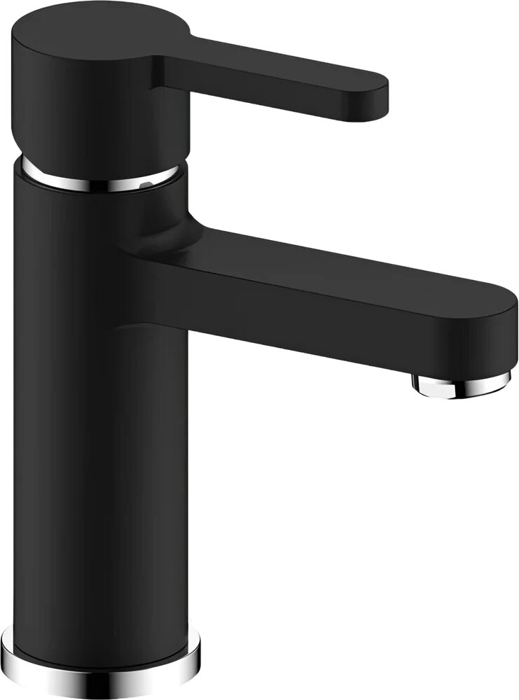 Смеситель для раковины Olive'S Torres 17100TRB черный, матовый, кран для ванной в раковину, из латуни, рычажный, с керамическим картриджем
