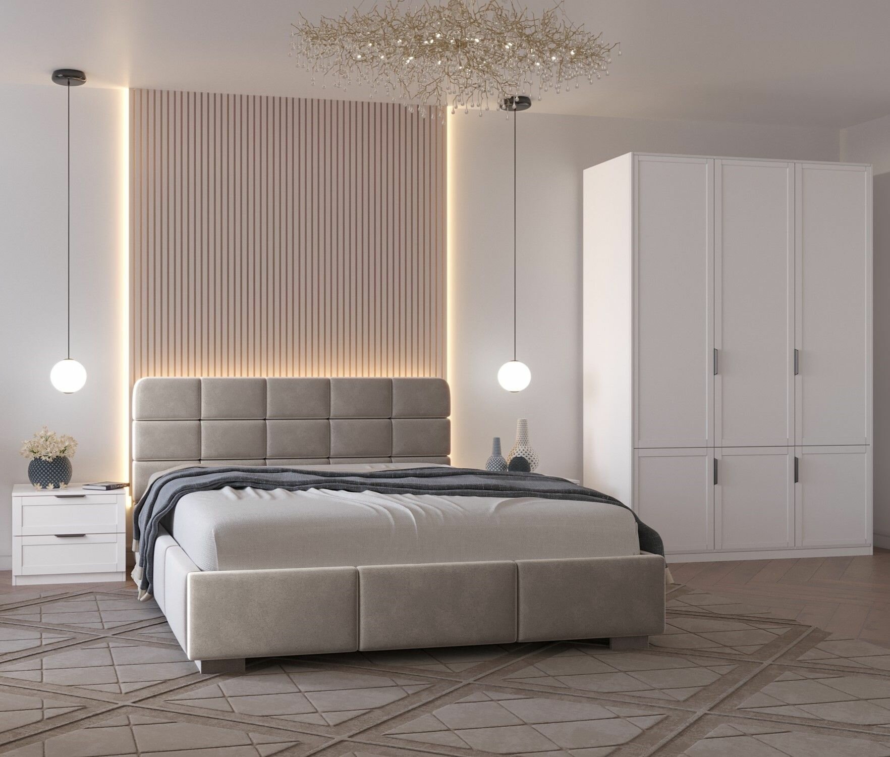 Двуспальная кровать Ингрид 160х200