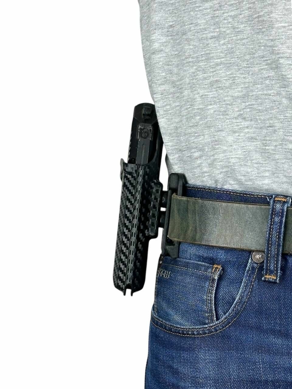 Поясная кобура из кайдекса для пистолета Стрела МП9 и Стрела МП45