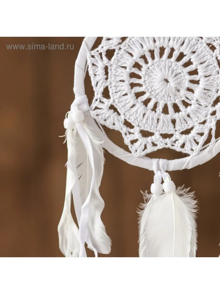Элегантный белый ловец снов для гармонии и уюта