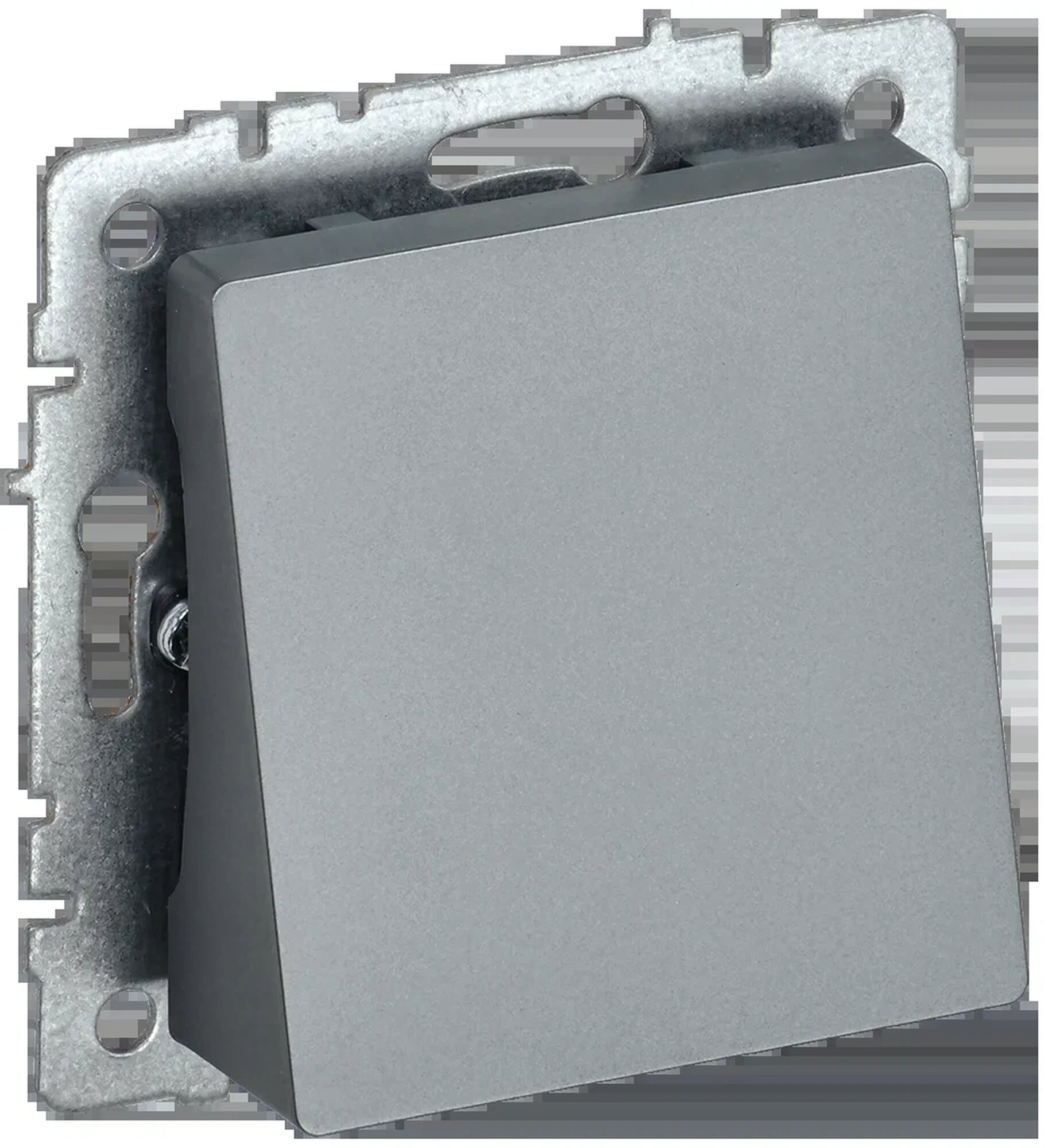 Вывод кабеля IEK BRITE МВ10-БрС, пластик, серый, скрытый монтаж, вставка внутрь, 80x80x50мм