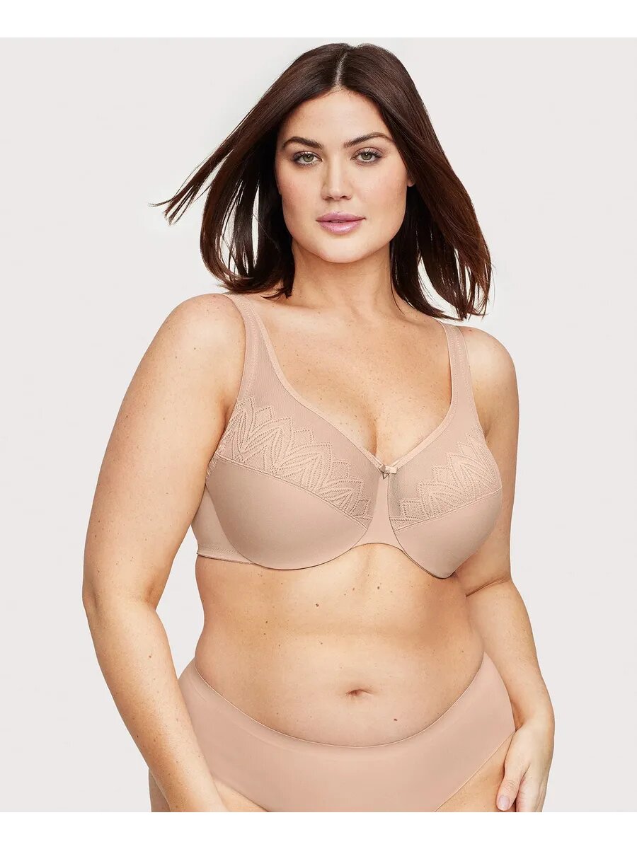 Бюстгальтер-невидимка Glamorise Базовая коллекция, размер 110F(48DDD), кофейный — фото 1