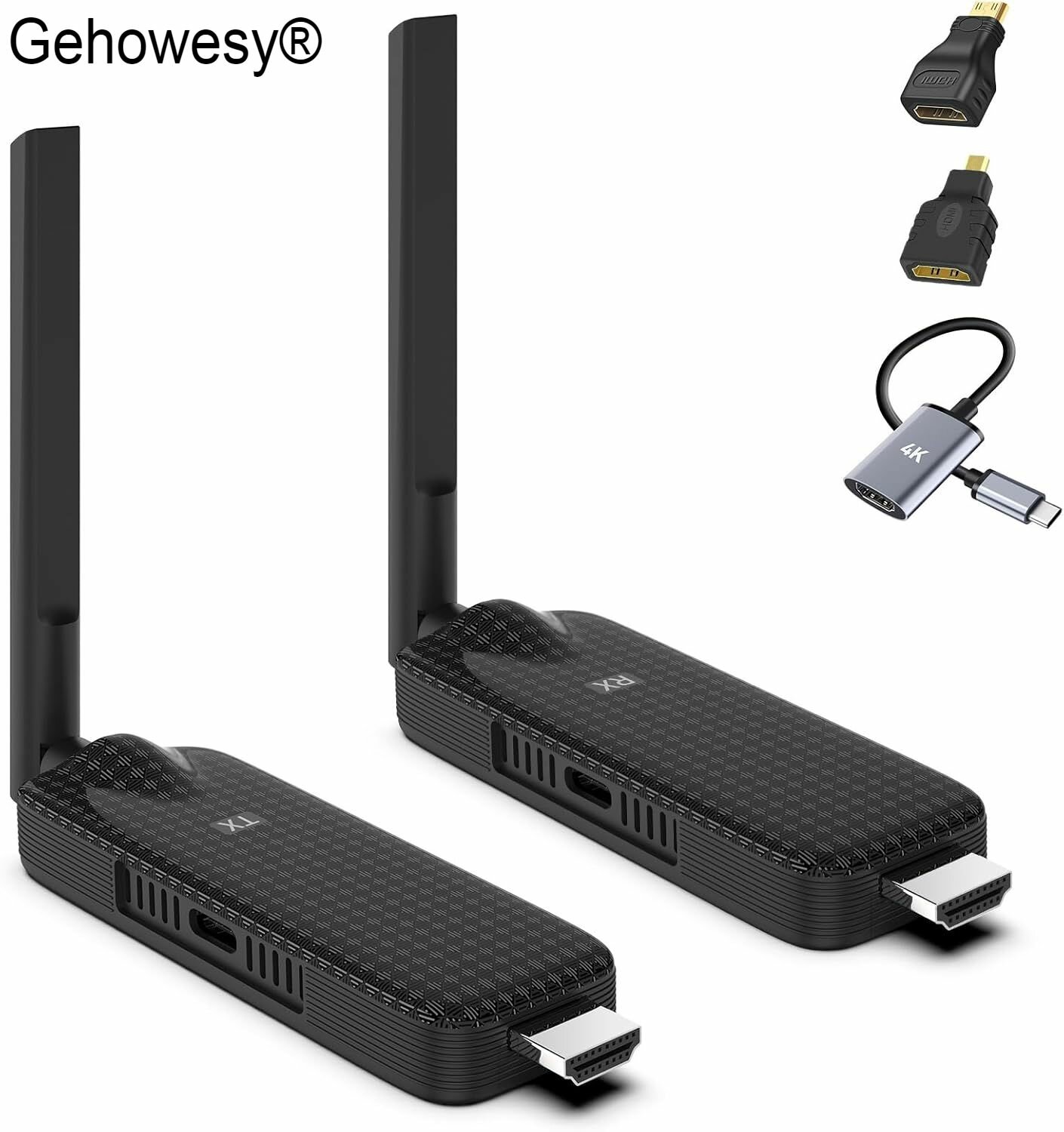 Беспроводной HDMI-передатчик для ТВ и проектора, 50 м, 1080P 60 Гц, адаптер для ноутбука и телефона