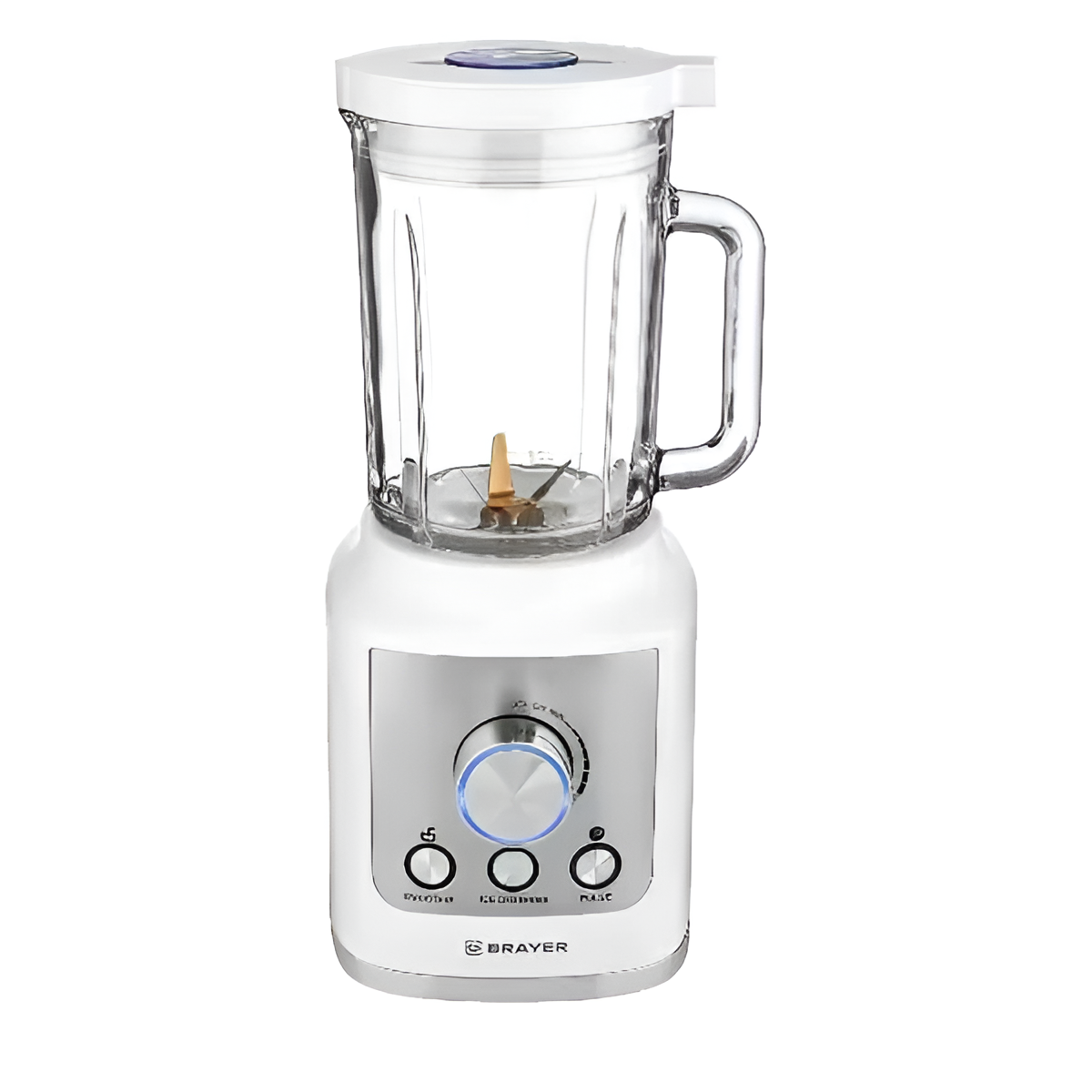 Блендер Brayer BR1200WH, стационарный, 1600 Вт, с электронным управлением, пластик/стекло
