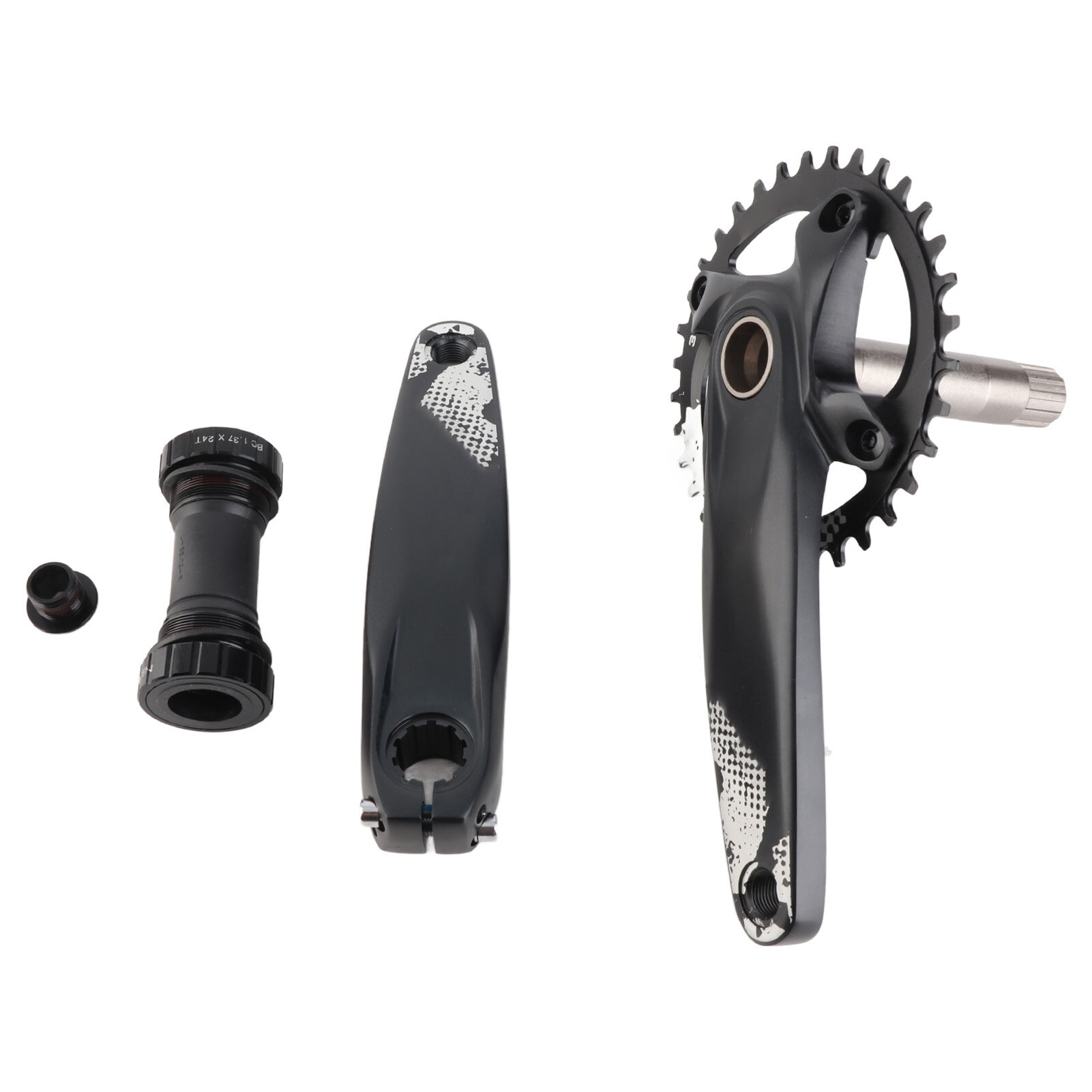 34T Crankset 8-12 Speed Positive Negative Tooth BCD104MM Hollow Integrated Chainstar Crank Set для горного велоспорта