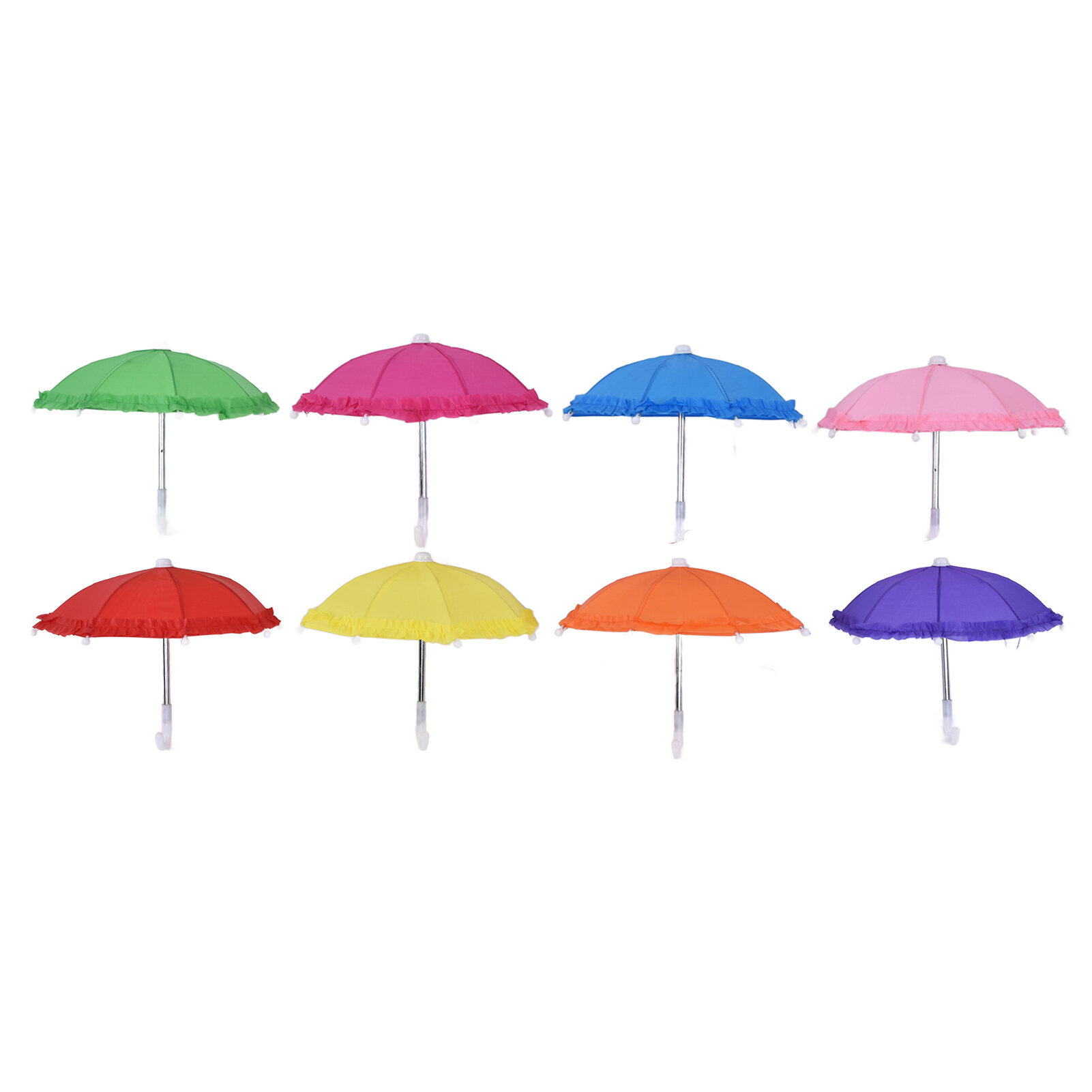 8 Pcs Cute Doll Toys Miniature Umbrella Children Accssories for Dolls Decoration Games