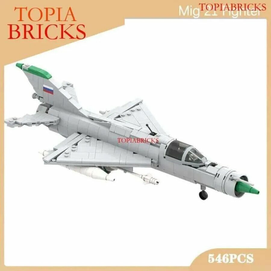 Серия WW II МиГ-21 Истребитель MOC Строительный Блок