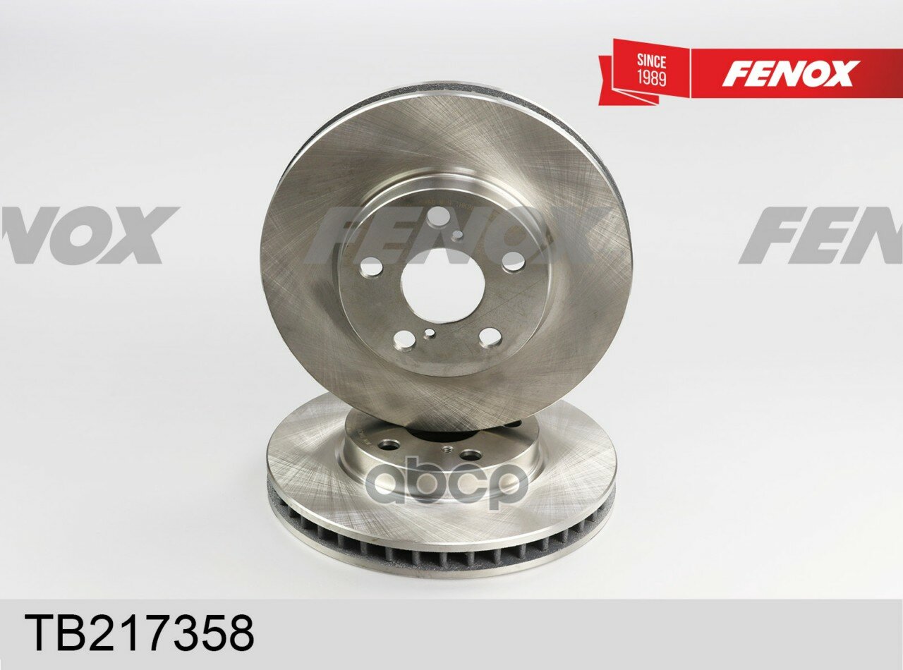 Диск тормозной Toyota Carina E 1.8 95-97 Передний, 255x49.2x28мм, 5 отверст, вентилируемый FENOX арт. TB217358