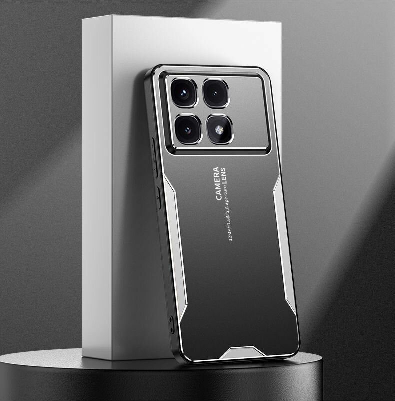 Подходит для Xiaomi Redmi K70 Ultra /(Сяоми Редми K70 ультра), защитная крышка из алюминия, металлическая защитная оболочка + защитное стекло в подарок