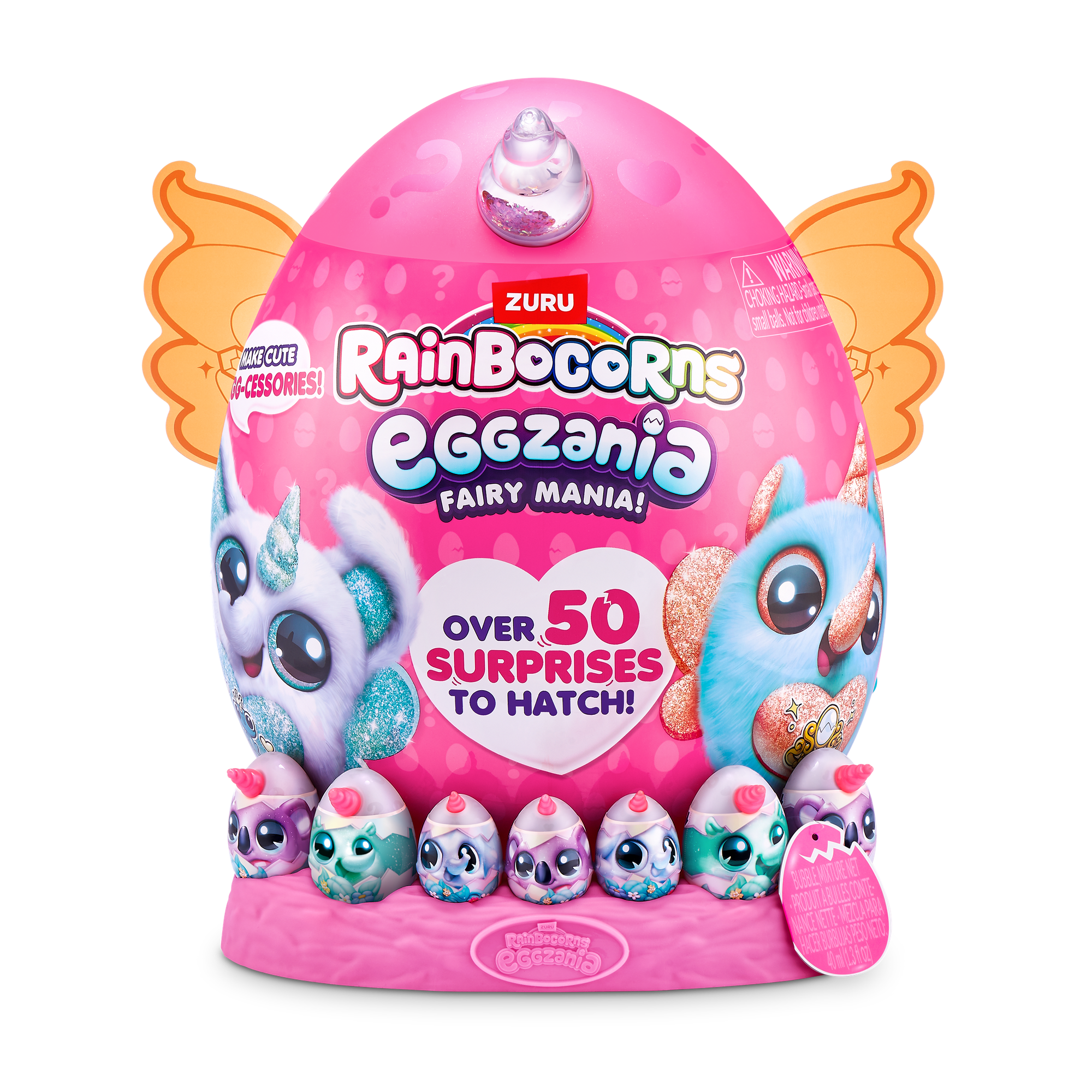 Игровой набор ZURU для детей от 3-х лет S001-RAINBOCORN - EGGZANIA FAIRY MANIA - SERIES 1 - PLUSH SOFT LARGE