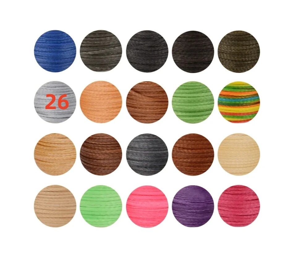 Вощеная нить для кожи Polyester CORD0001 0,8 мм 50 м