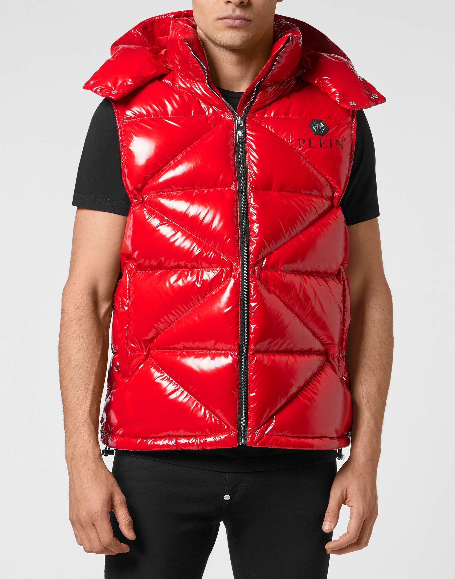 Куртка спортивная PHILIPP PLEIN Осень-зима 2023, размер 48, красный — фото 1