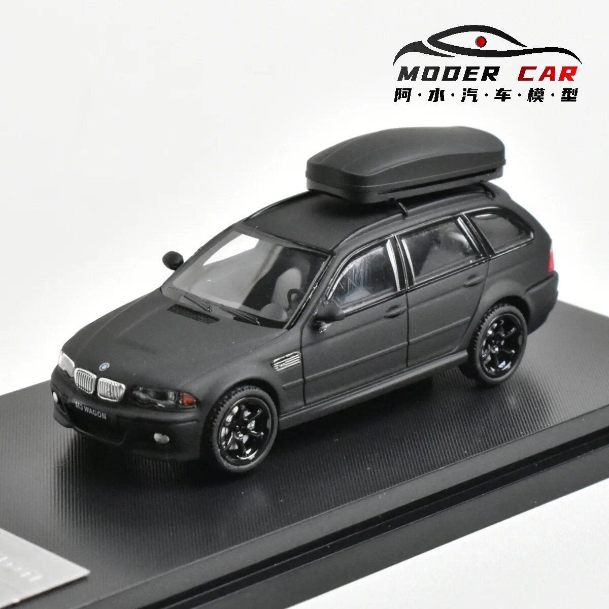 Модель BMW M3 CSL E46 Универсал 1:64 Черный, Matte black