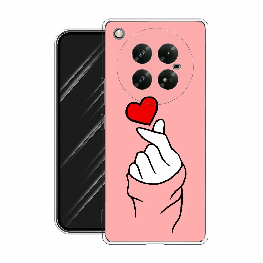 Чехол на Infinix Zero 40 5G / Инфиникс Зеро 40 5G с принтом "Милое сердечко" — фото 1