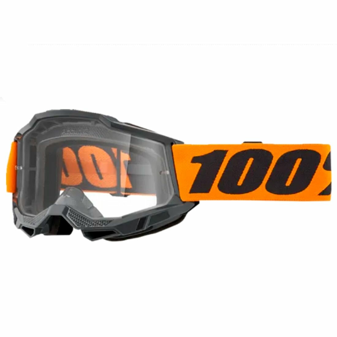 Кроссовые очки, маска 100% Accuri 2 Goggle, с прозрачной линзой.