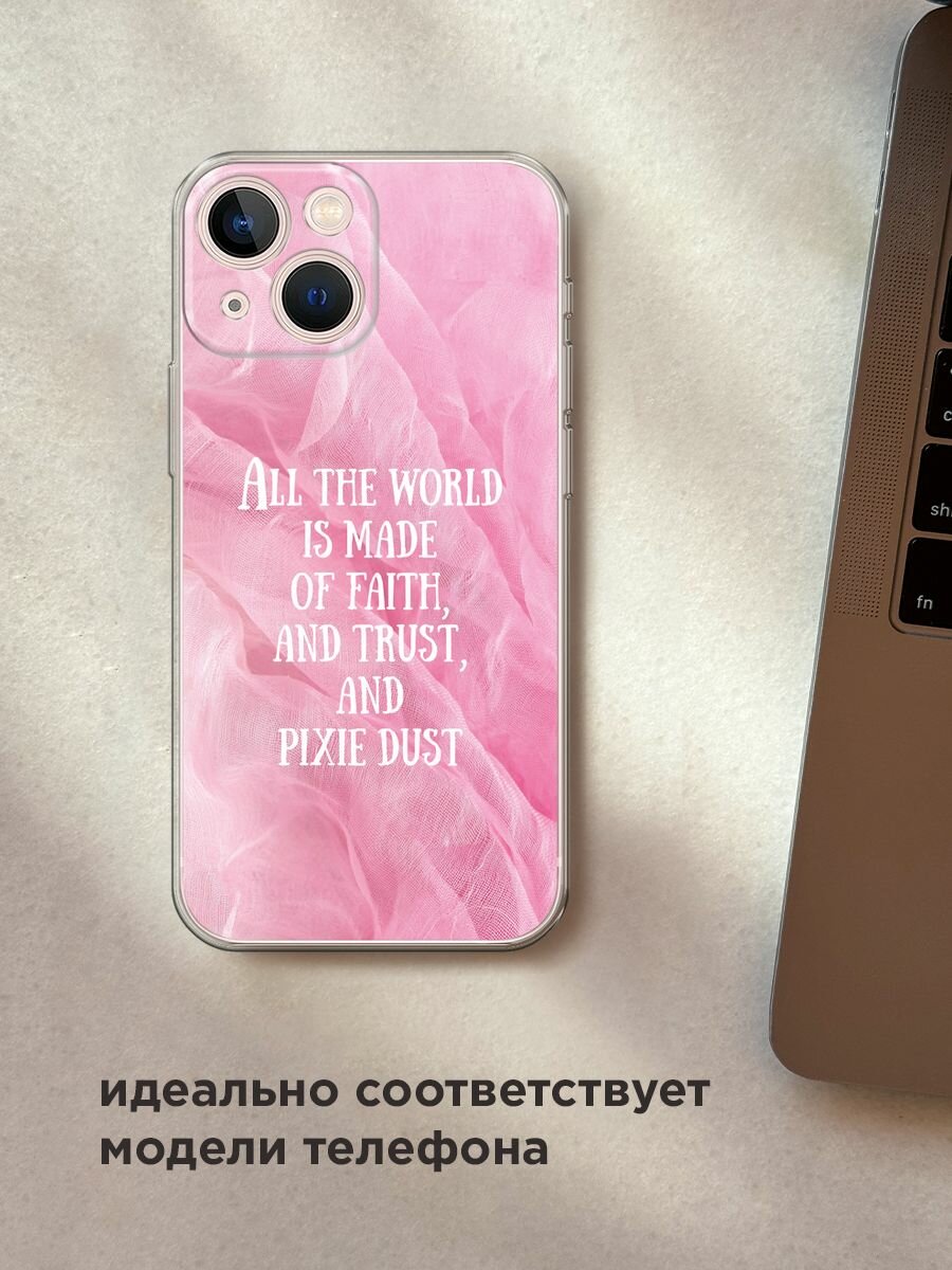 Чехол на Apple iPhone 13 mini / Айфон 13 мини с принтом "Pixie dust - 8 марта" — фото 1