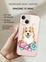Чехол на Apple iPhone 13 mini / Айфон 13 мини с принтом "Корги и сладости", проз...
