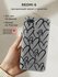 Чехол на Xiaomi Redmi 6 / Сяоми Редми 6 с принтом "Hearts doodle black 1"