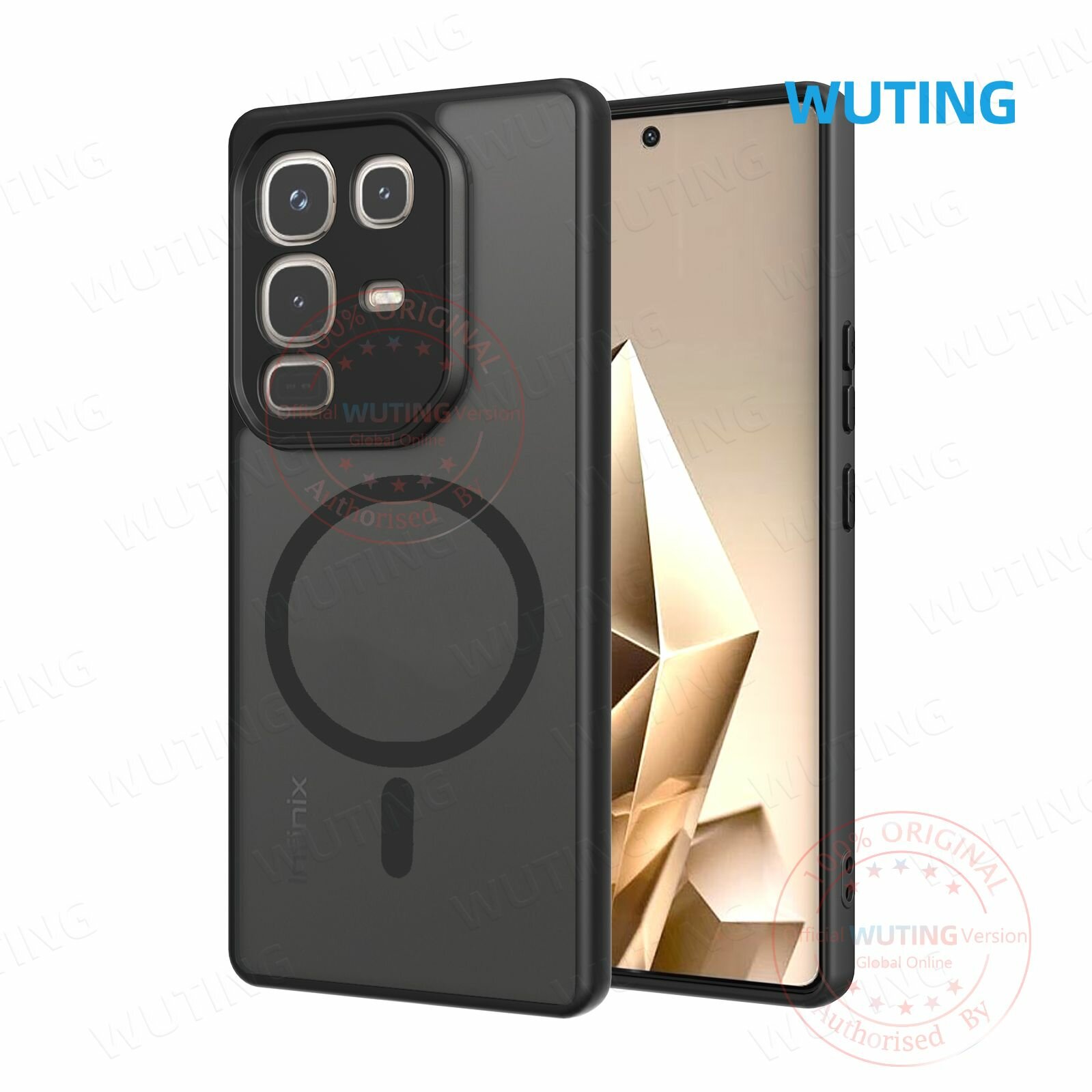 Для Infinix Note 50 Pro/infinix Note 50 Чехол Противоударный Совместимый С Магнитный отсос абразива