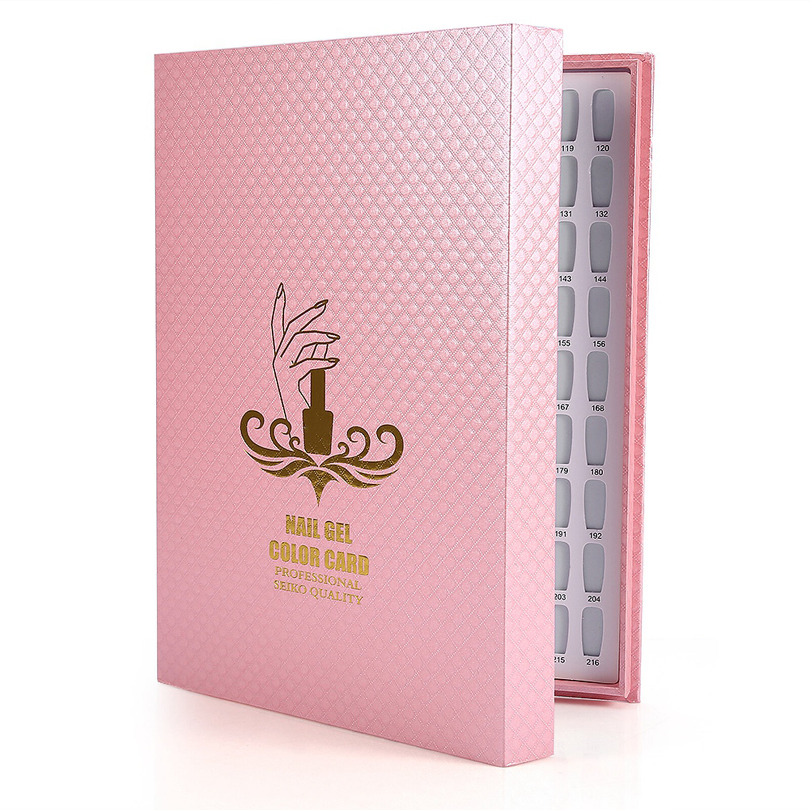 216 цветов геля для ногтей, цветная книга, органайзер для палитры лаков для ногтей, розовый держатель для салонного и домашнего использования