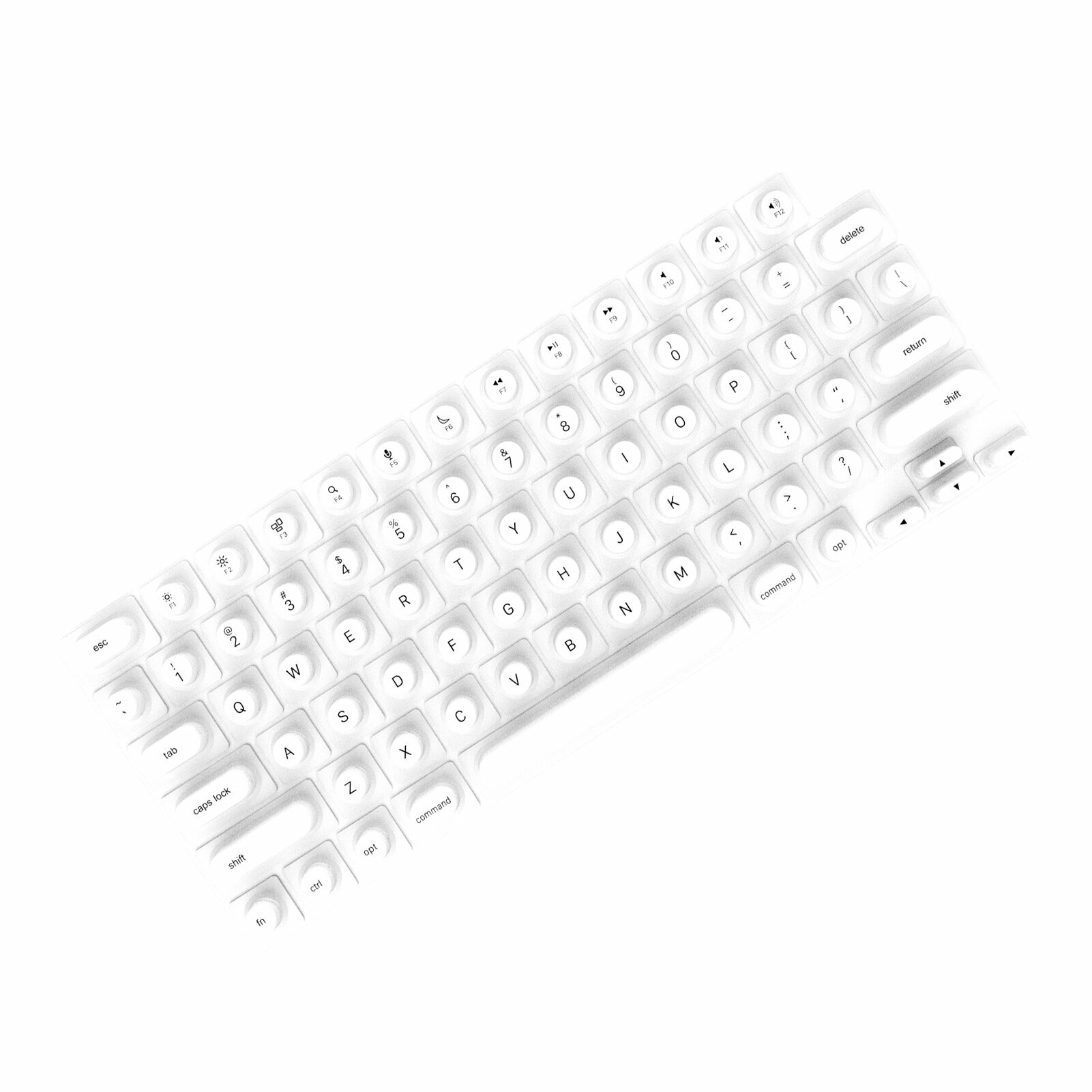 Чехол для клавиатуры Long Nail Keyboard Cover, приподнятая защитная накладка для клавиатуры, совместимая с MacBook Pro/Air, силиконовая клавиатура для дизайна ногтей для использования в офисе или учебе