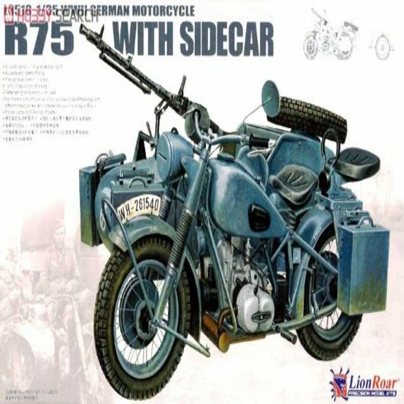 Great WaLL Hobby L3510 немецкий мотоцикл r75 с Sidecar 1 / 35 самолеты