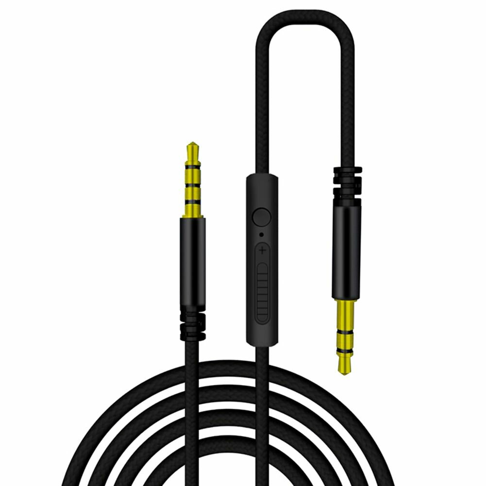 Аудиокабель 3,5 мм папа-папа Аудиокабель Aux с микрофоном для наушников для телефона в автомобиле