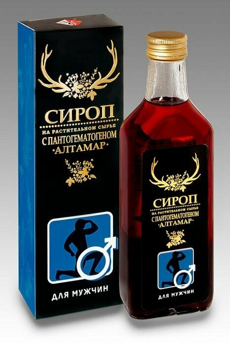 Сироп SENI "Алтамар", с пантогематогеном, для мужчин, 250 мл