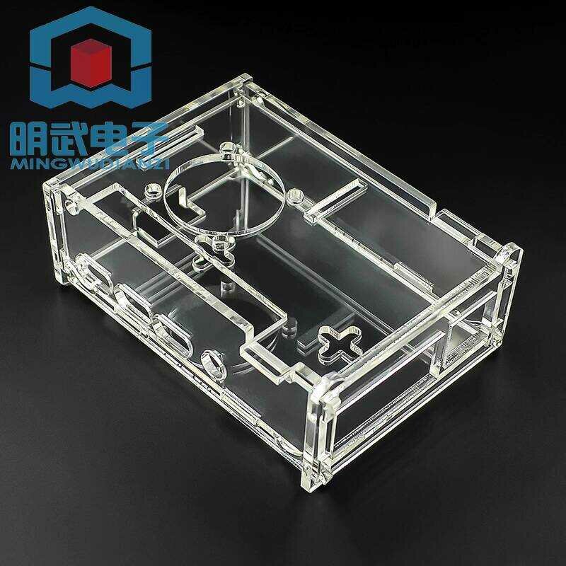 Акриловый Корпус Для Raspberry Pi 3/4 Поколения B+ СовмеСтимый С Установкой Вентилятора Тип опции доставки: Акриловыйкорпус4-гопоколения