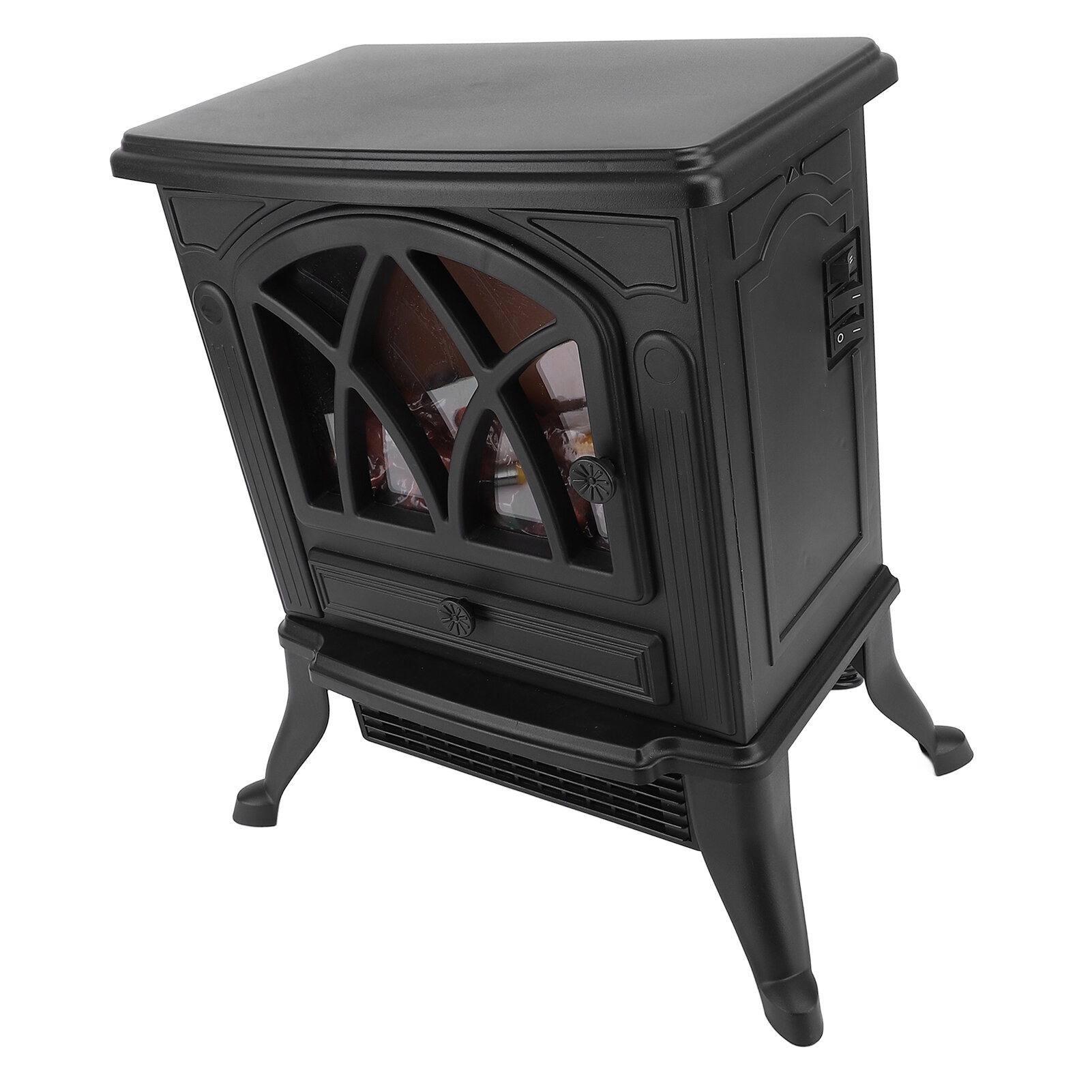 Электрический каминный обогреватель с 3D эффектом пламени, быстрый нагрев, электрический обогреватель для дома, вилка ЕС 220 В