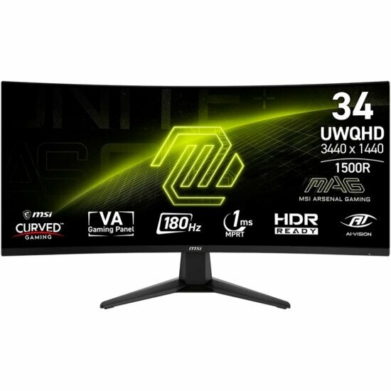Монитор Msi 34" MAG 346CQ Black (9S6-3DD71M-016)