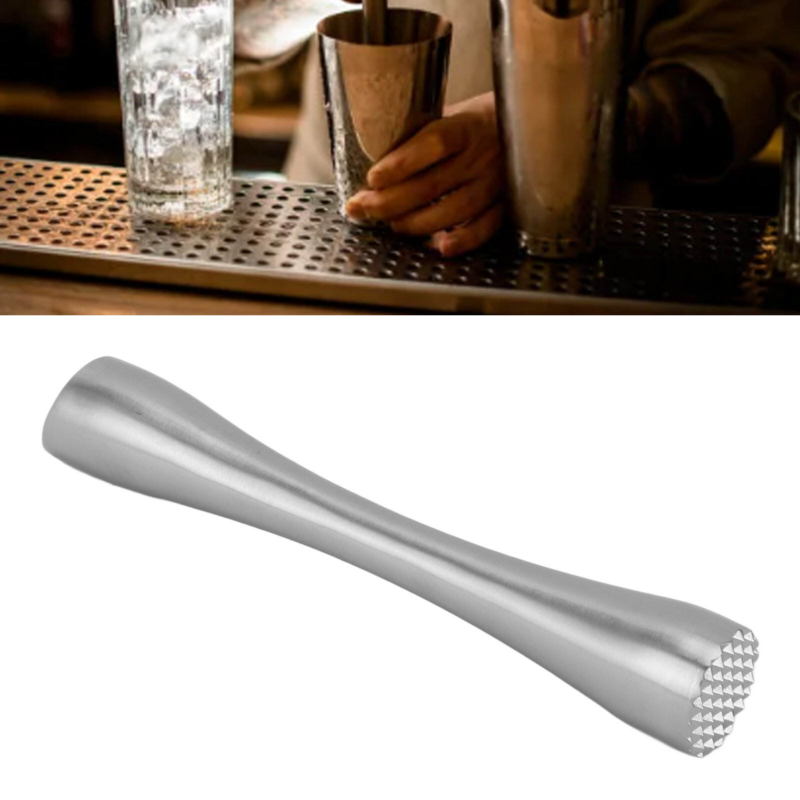 Коктейльный мадлер из нержавеющей стали создает вкусные мохито, другие фруктовые напитки, идеальный домашний бар, бармен, кухонный инструмент