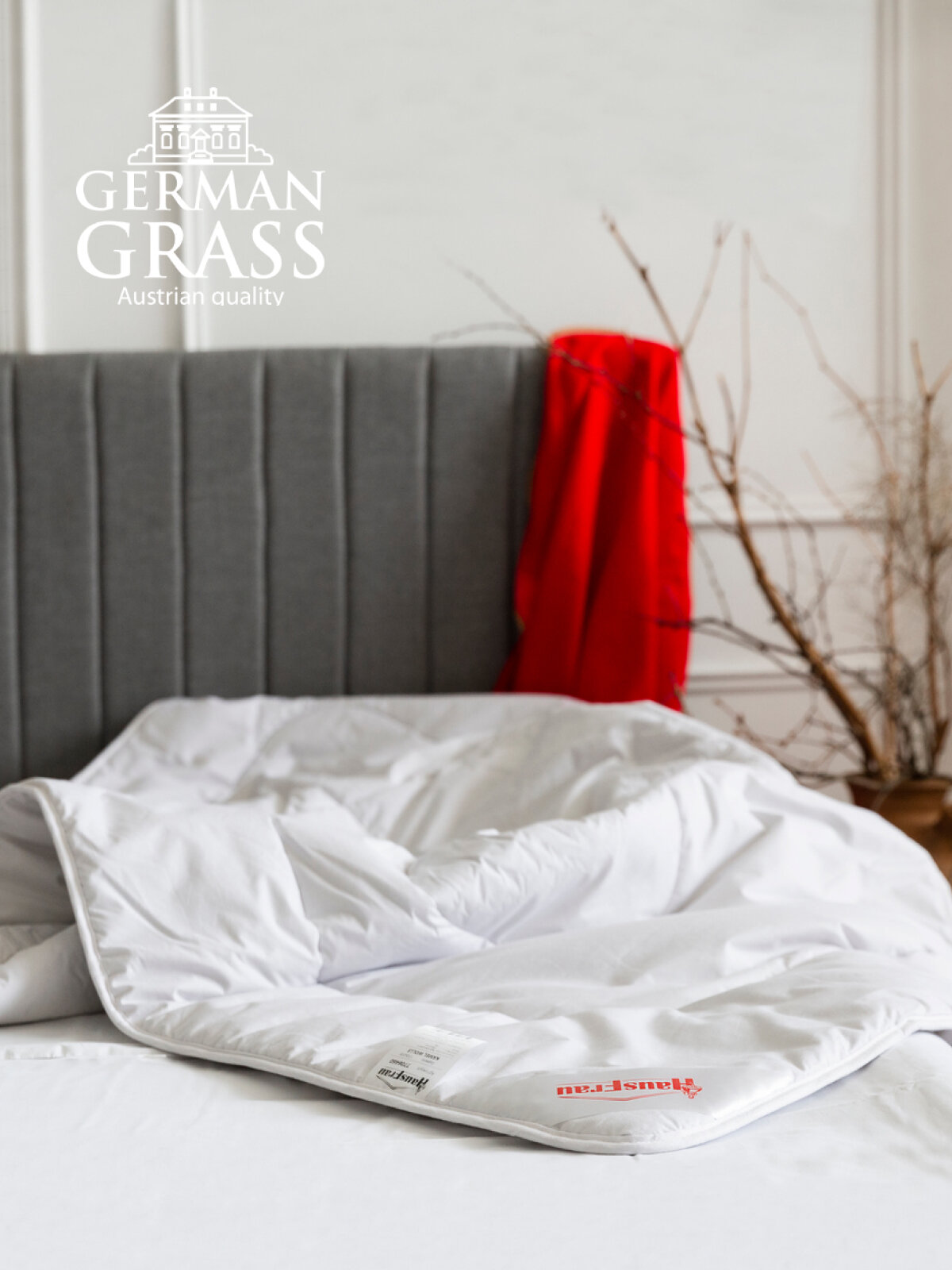 Одеяло 172х205 теплое всесезонное двуспальное, стеганое German Grass