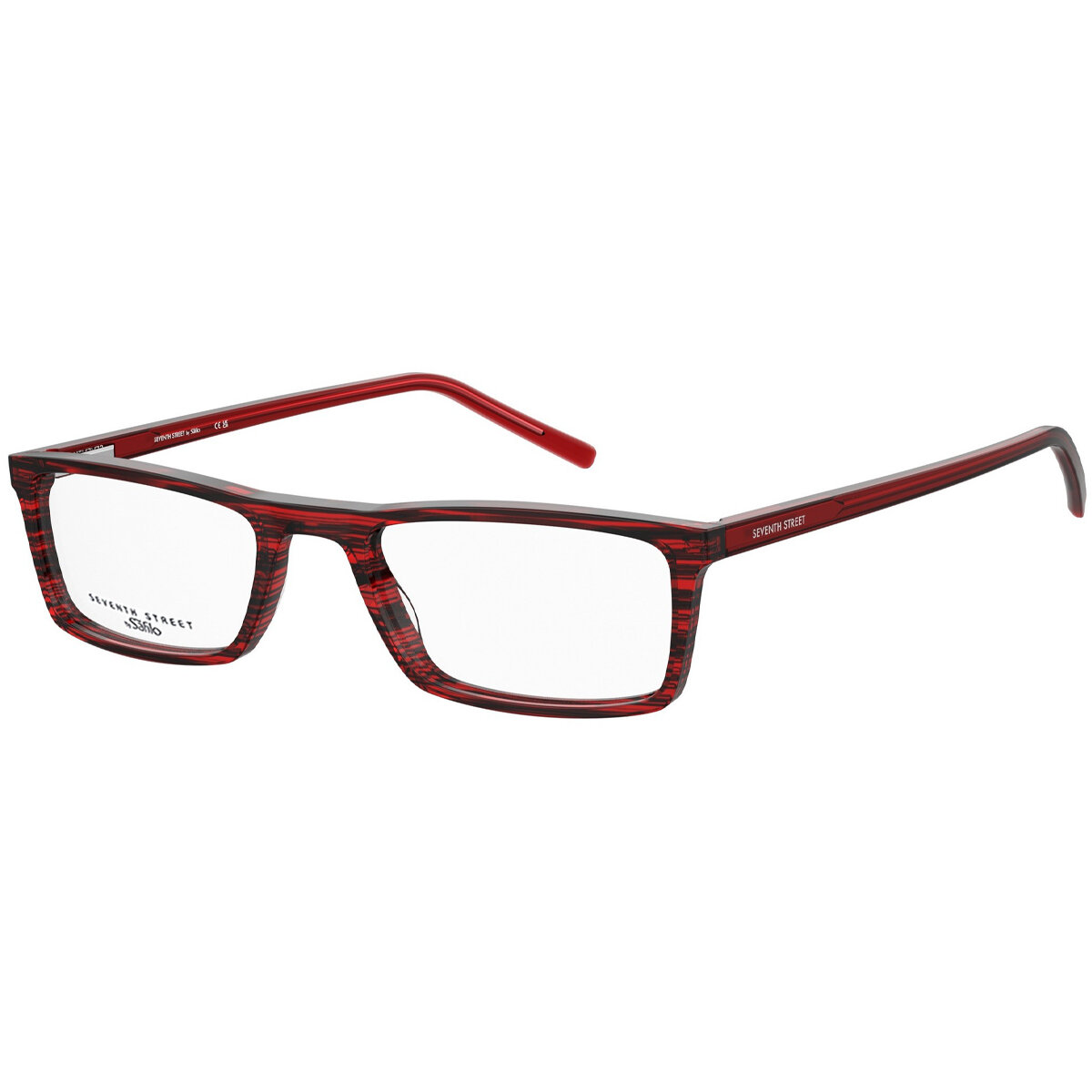 Seventh Street 7A 129 C9A Red оправа для очков узкие прямоугольные очки мужские женские