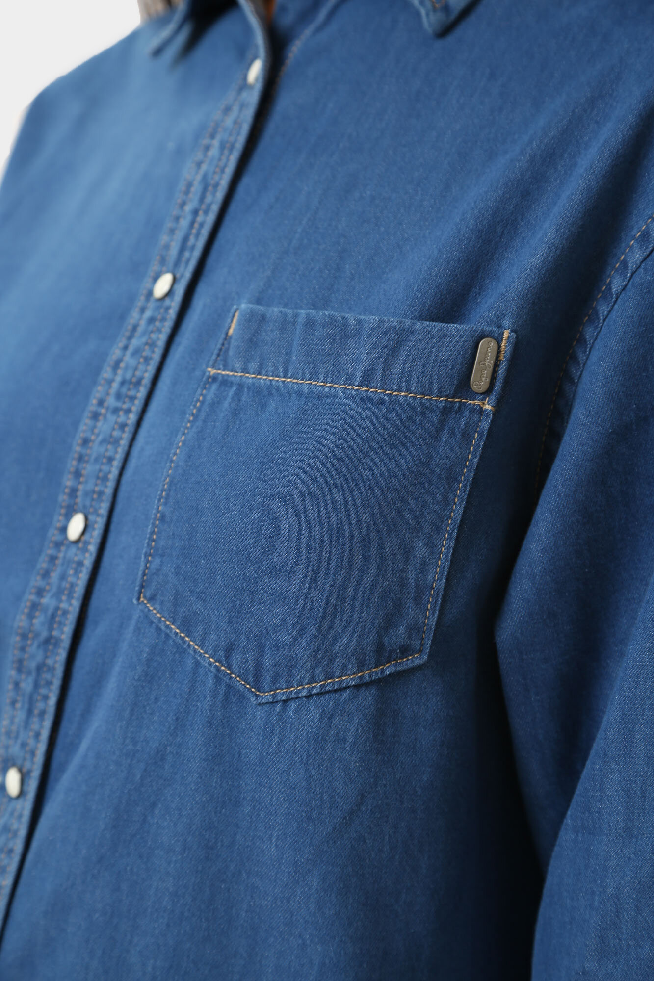 Рубашка Pepe Jeans, размер L, cиний — фото 1