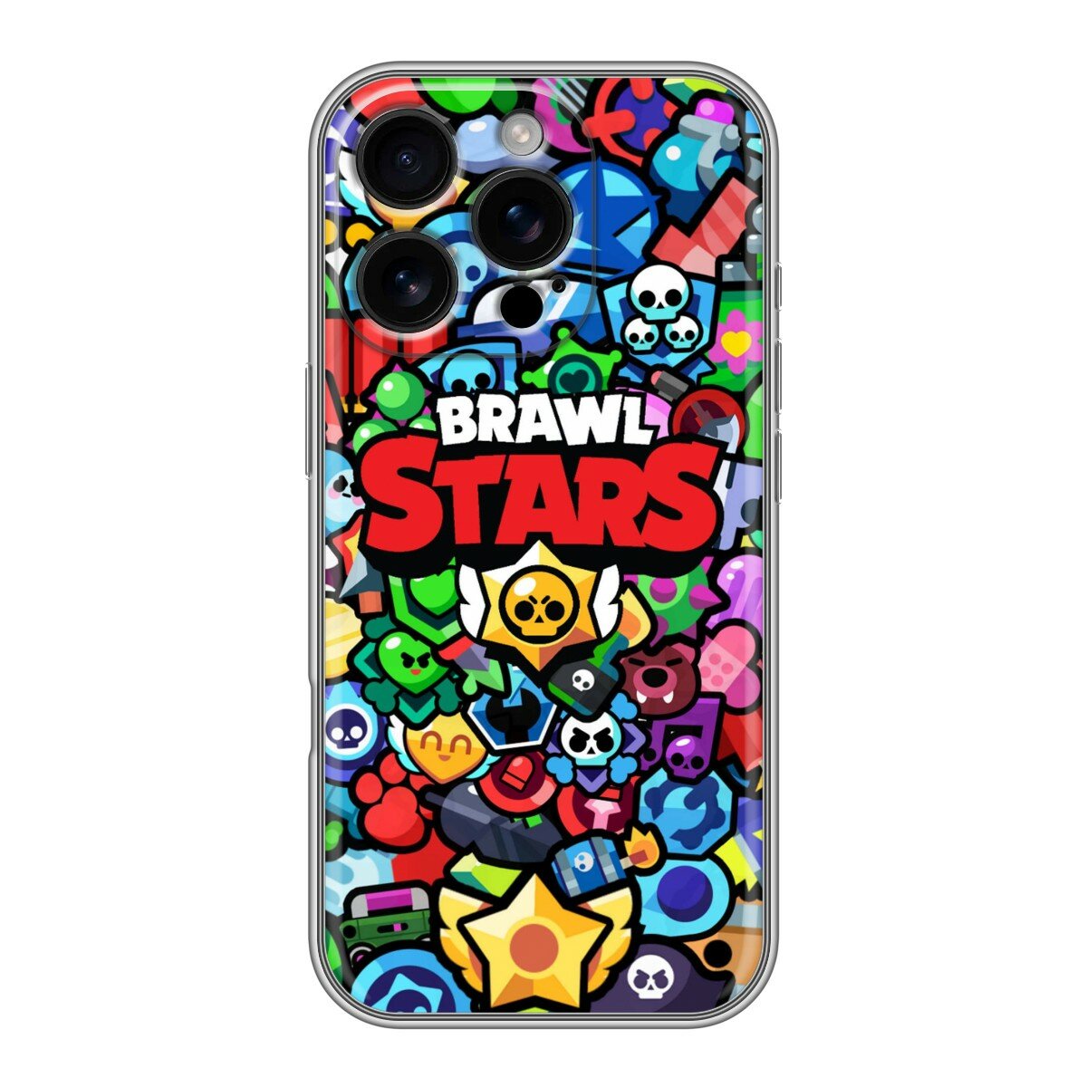 Чехол для Iphone 16 Pro с принтом для мальчиков Brawl Stars (Айфон 16 Про) — фото 1