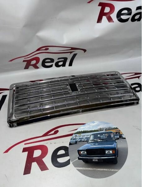 Решётка радиатора 2107 хром в комплекте с логотипом