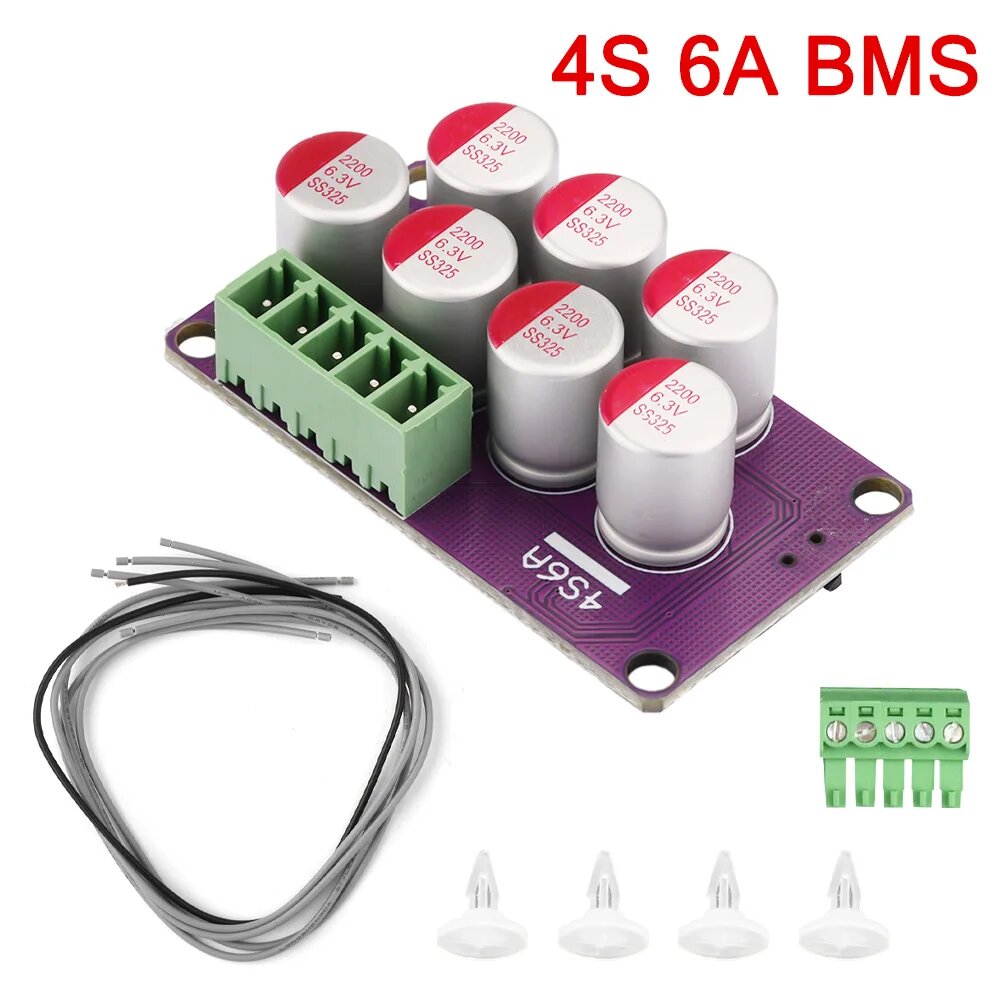 BMS 6A 4S Гибридная активная эквалайзия Lifepo4 18650, литиевая батарея, активный балансир, передача энергии