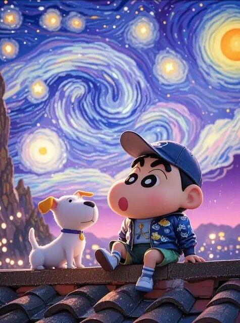 Смола AB, волшебная пыль, мелок Miniso, Shin-chan, мультфильм, наборы для алмазной живописи, сверление, звездное небо, искусство своими руками, полные сверла, мозаика, домашний декор, Размер: AB FD квадрат 20X25 см