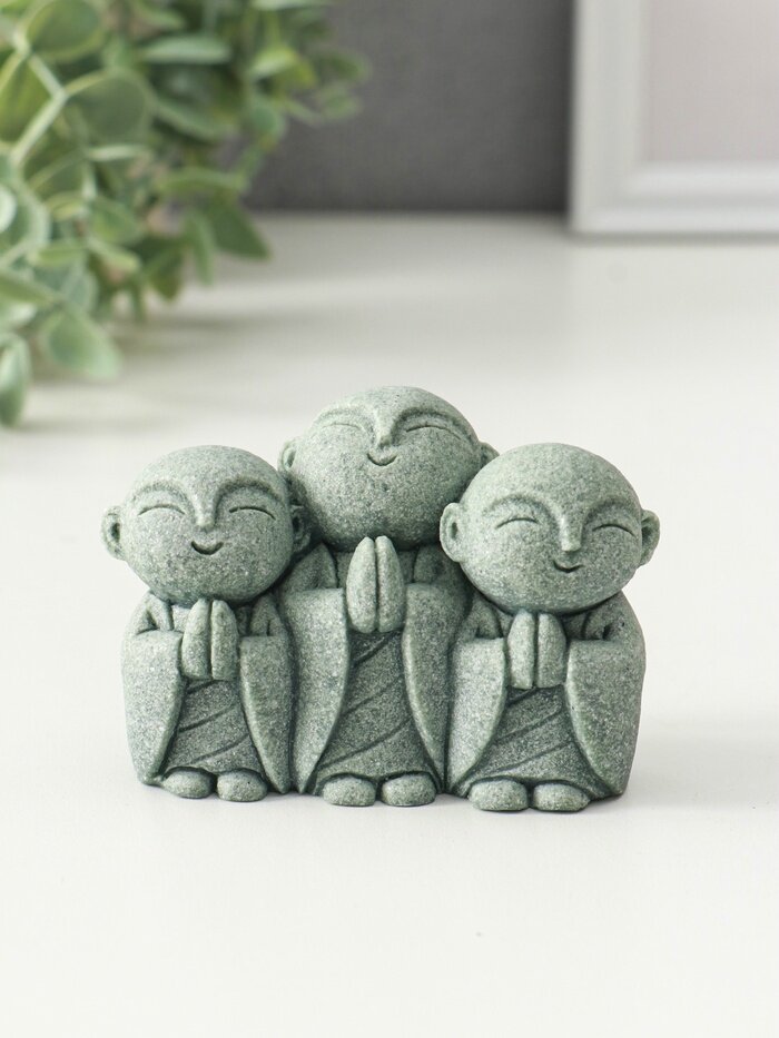 Фигурка песчаник «Статуя Дзидзо», 3.8×9.5×6.7 см