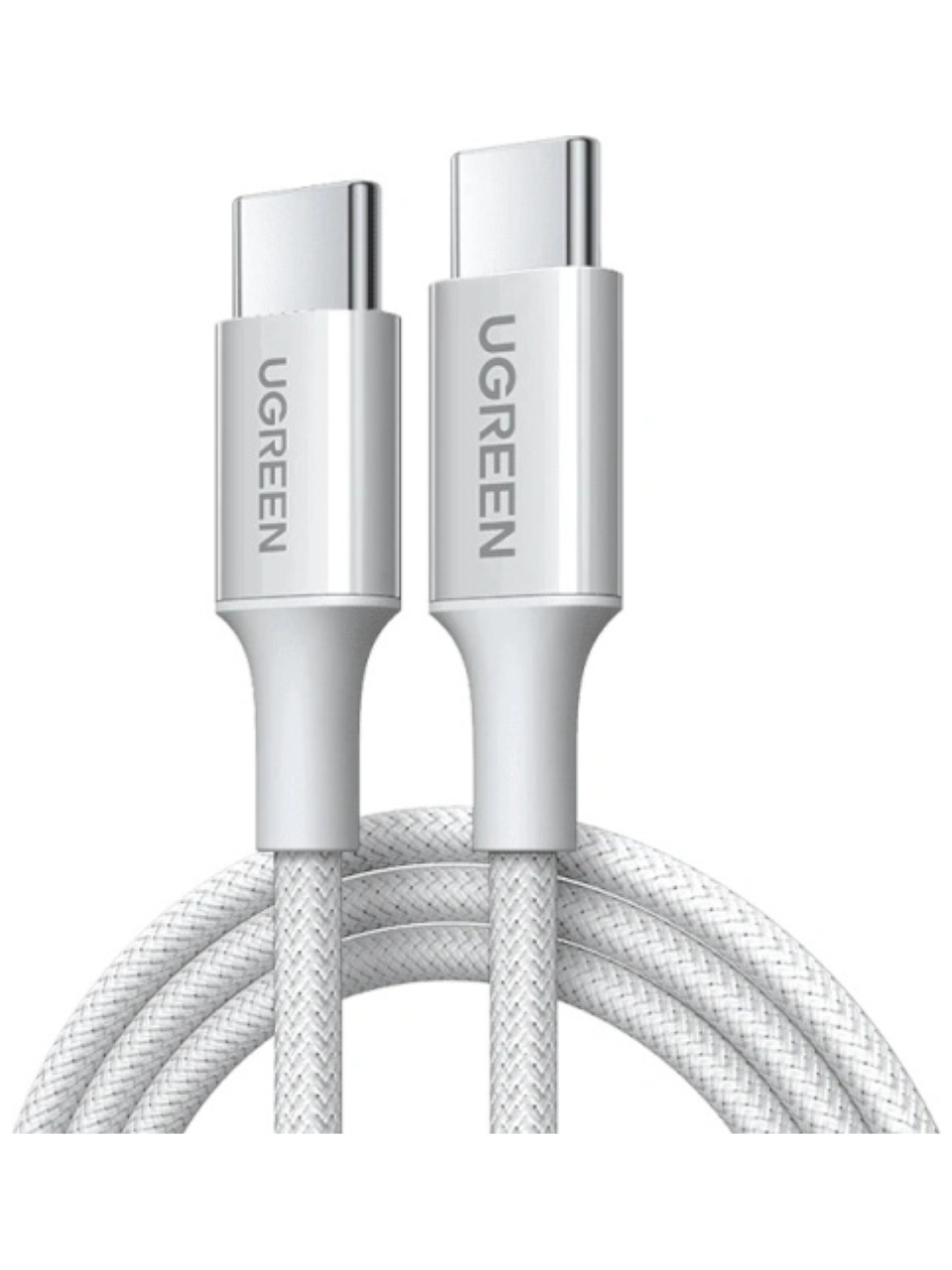 Кабель UGREEN L501 35465_ 60W USB-C to USB-C, 3A Max 1m, titanium color