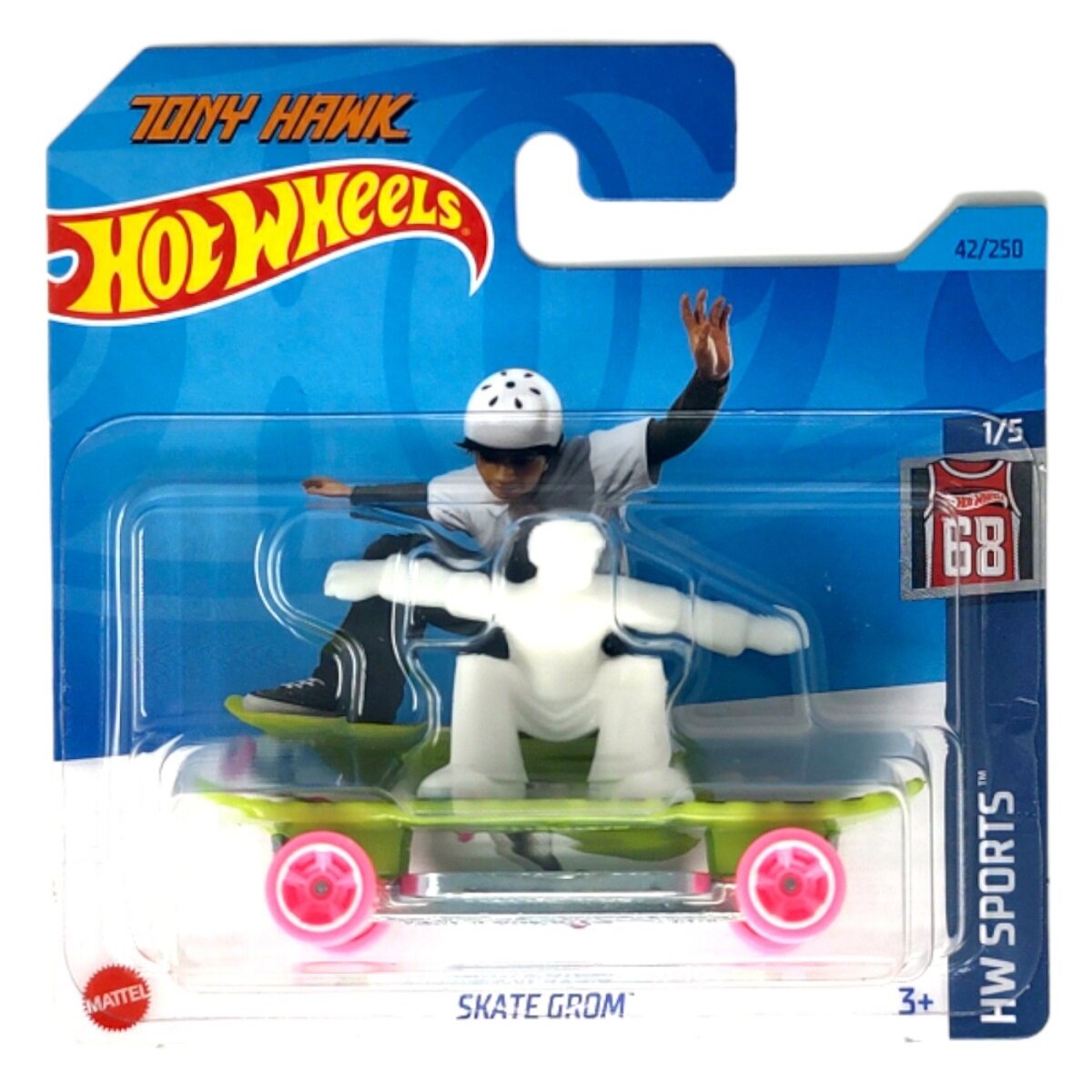 Машинка Mattel Hot Wheels Skate Grom, арт. HKK42 (5785) (042 из 250)