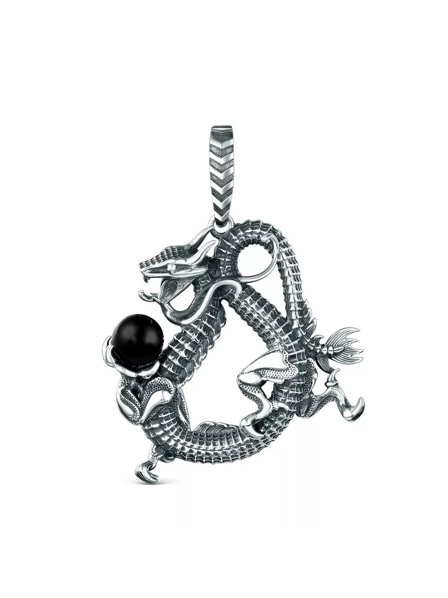 Подвеска, серебро, 925 проба, родирование, агат