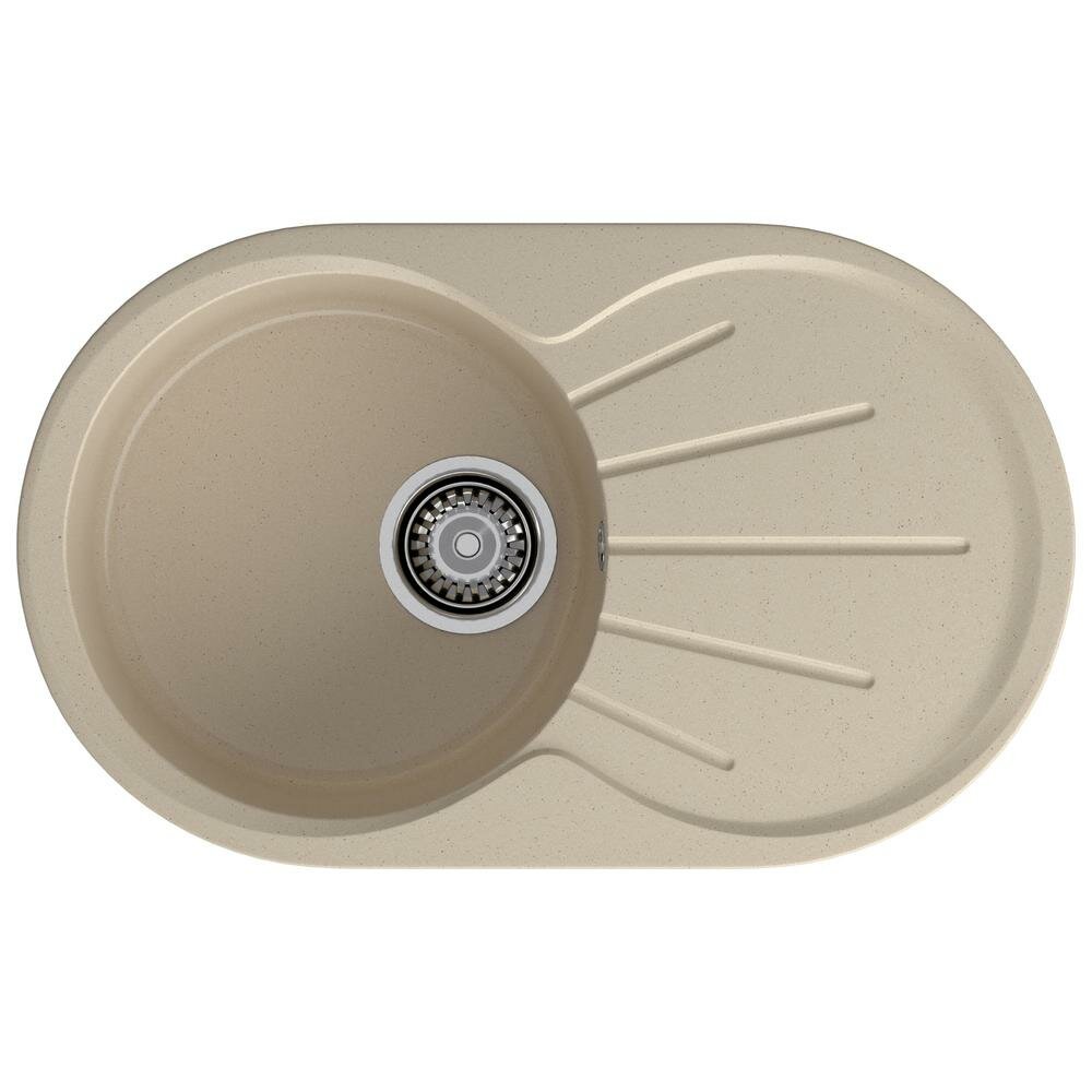 Кухонная мойка GranFest RONDO 750L, кашемир
